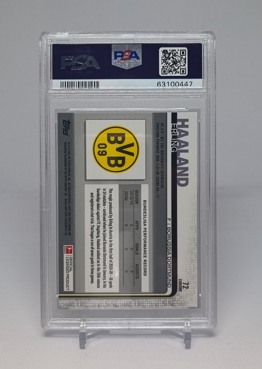 Yahoo!オークション - PSA9 2019 topps chrome BUNDESLIGA ERLING HAAL...