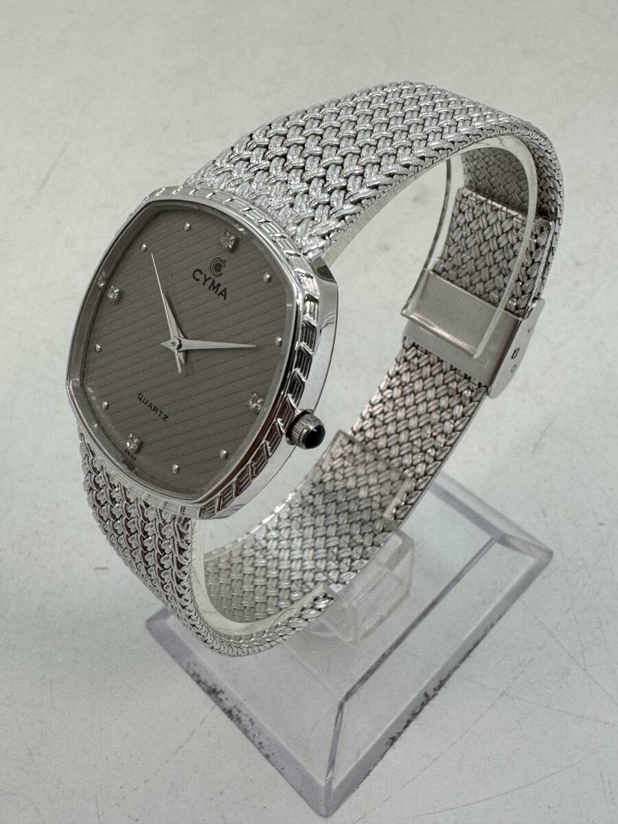 Yahoo!オークション - S0608-510 1317腕時計 シーマ CYMA 4Pダイヤ シ...