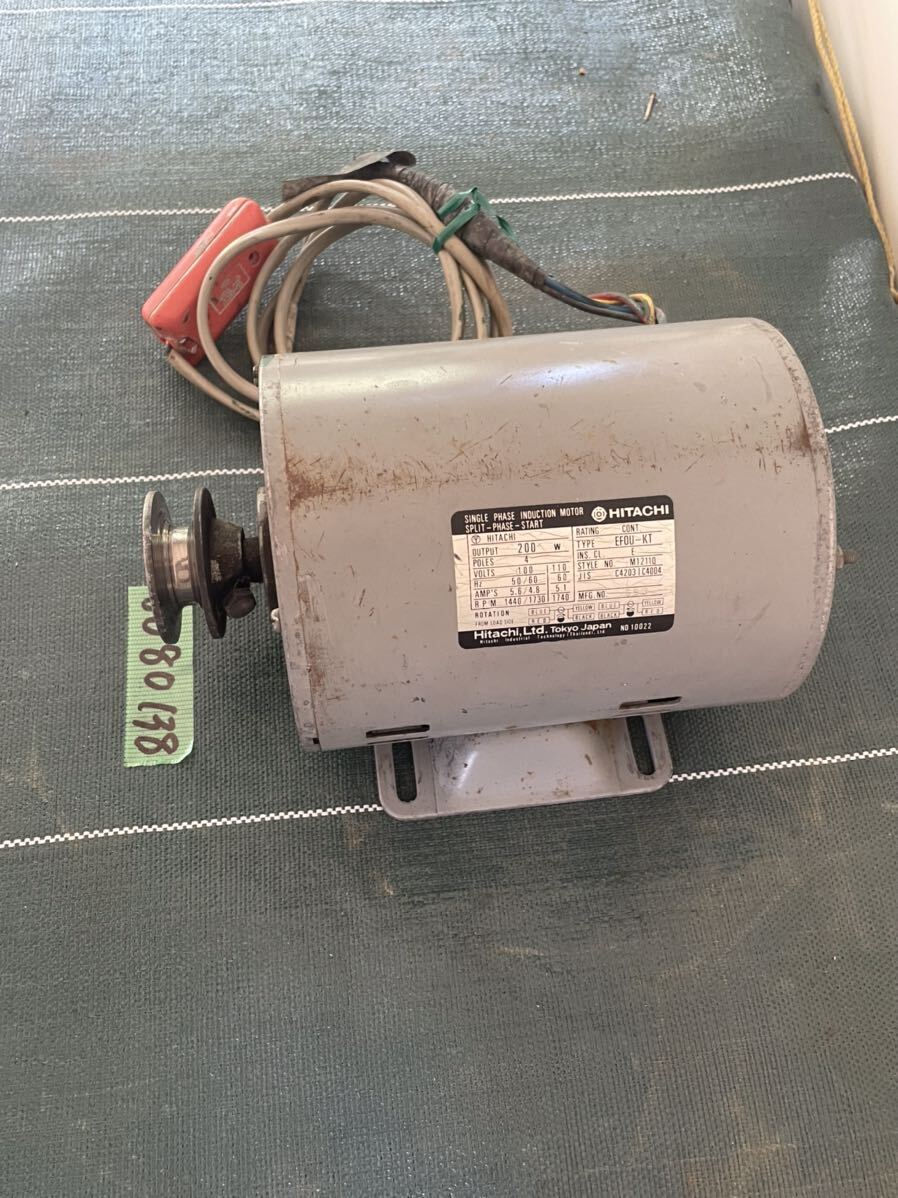 Yahoo!オークション - 0.2kw 4p 100v 日立 モーター 中古 kamrecy