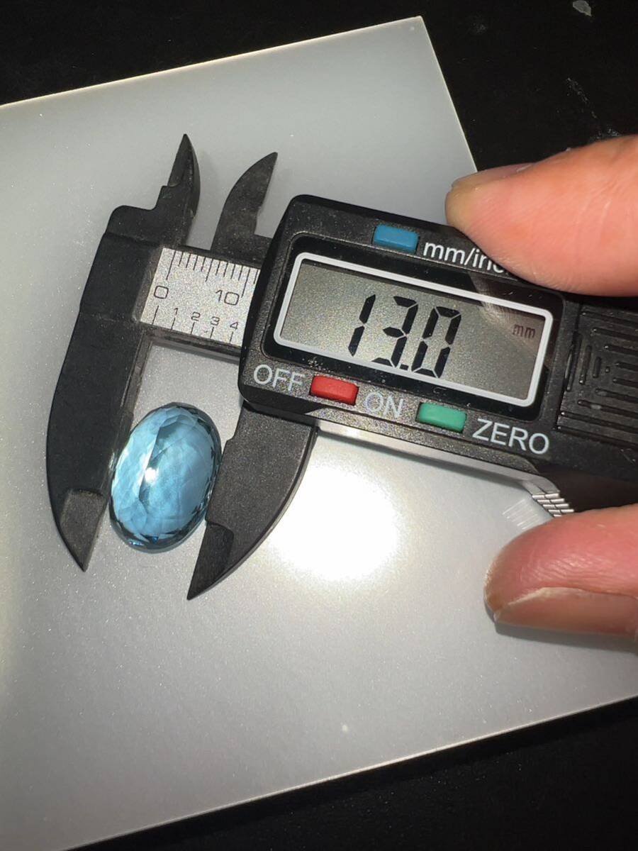 Yahoo!オークション - 「ジャンク品」ブルートパーズ ルース 19.4ct KS...