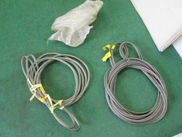 Yahoo!オークション - ワイヤースリング 未使用 12mm 8m 2本 と 中古12...