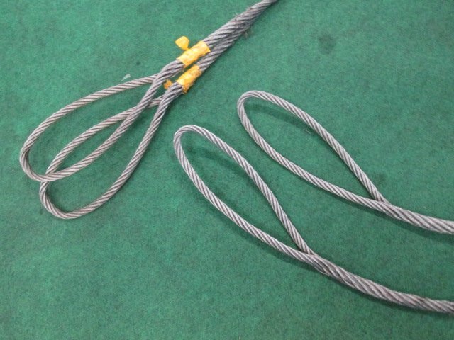 Yahoo!オークション - ワイヤースリング 未使用 12mm 8m 2本 と 中古12...