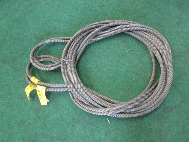 Yahoo!オークション - ワイヤースリング 未使用 12mm 8m 2本 と 中古12...