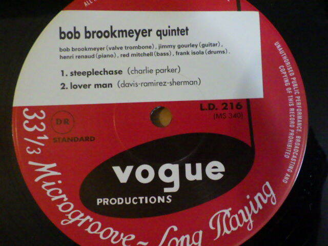 Yahoo!オークション - BV 2488 ボブ・ブルックマイヤ-・クインテット B...