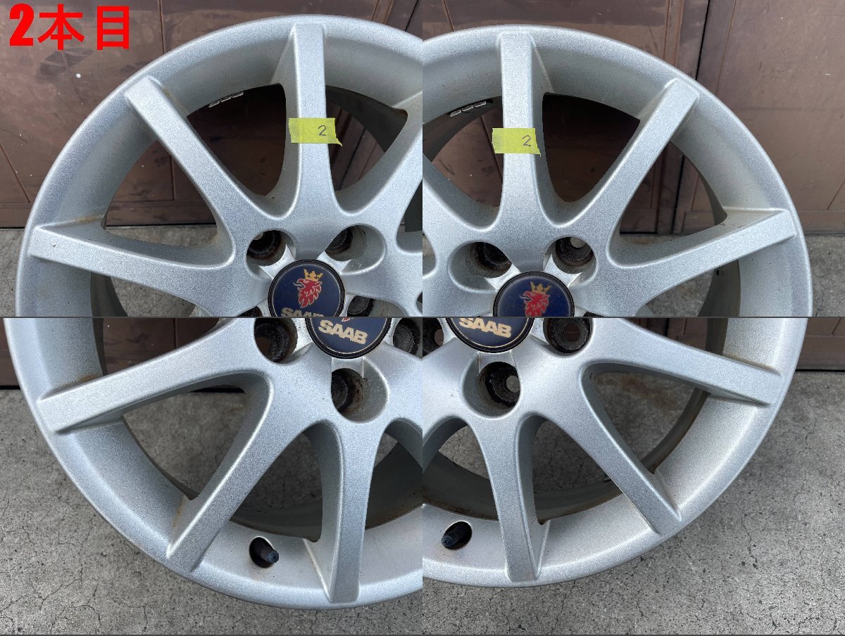 Yahoo!オークション - 中古 H18年式 FB207 サーブ 9-3 純正 ホイール 4...