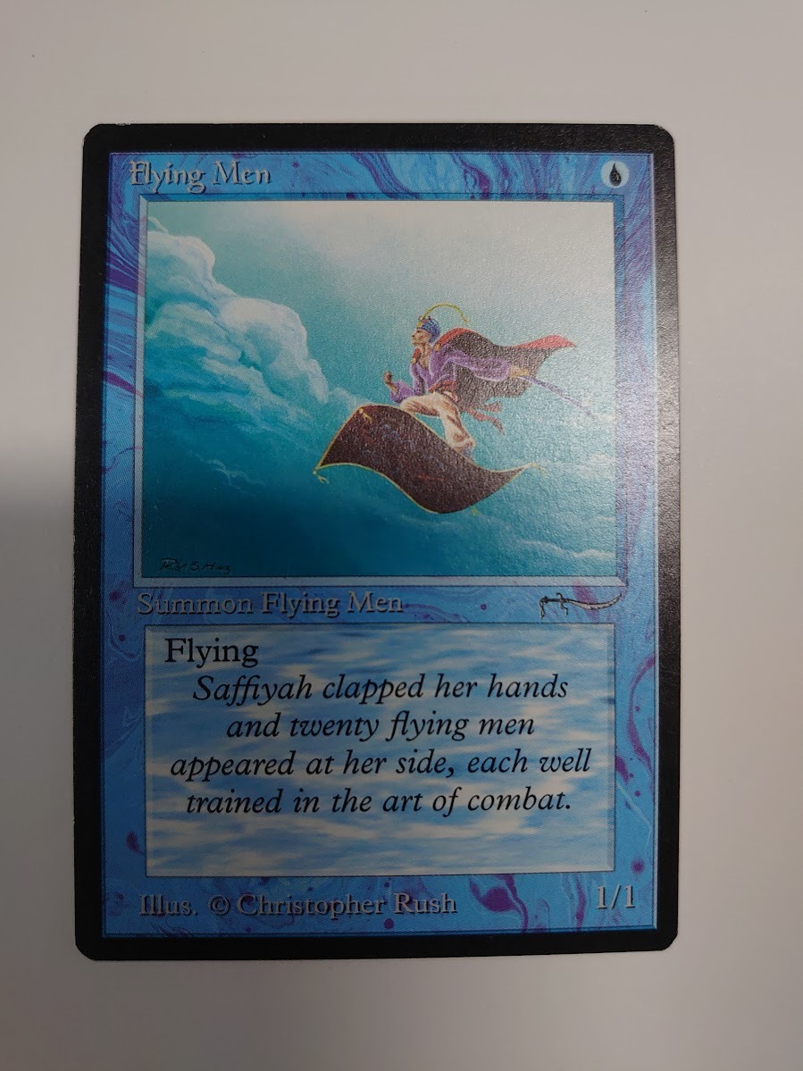 Yahoo!オークション - MTG 空飛ぶ男/Flying Men 英語版 ARN 青
