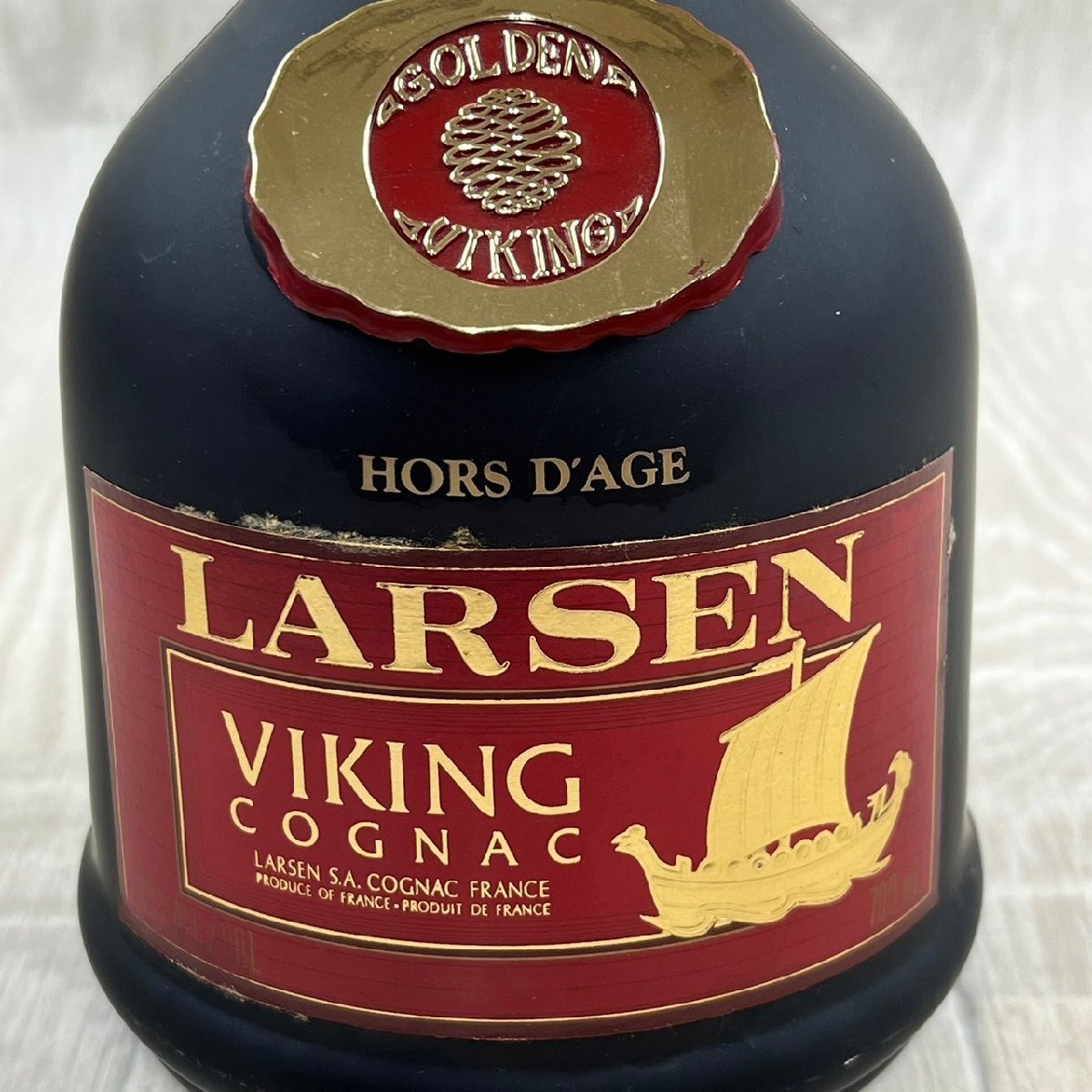 Yahoo!オークション - 未開栓 HORS D'AGE LARSEN GOLDEN VIKING COGNAC...