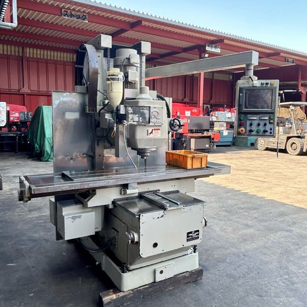Yahoo!オークション - T7029 武田機械 NC立フライス プレートミル 3M 2...