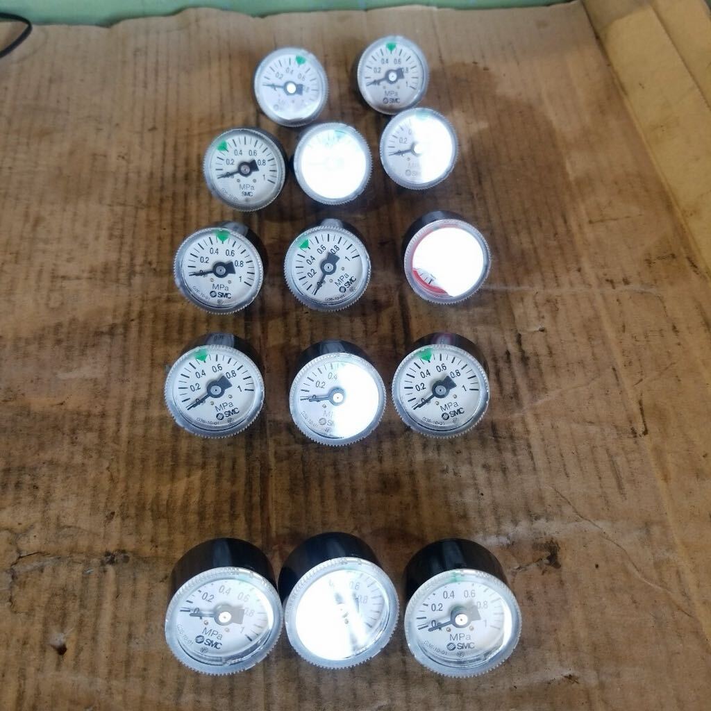 Yahoo!オークション - やu1125 SMC 圧力計 1MPa エアー用 Φ37mm 未使...