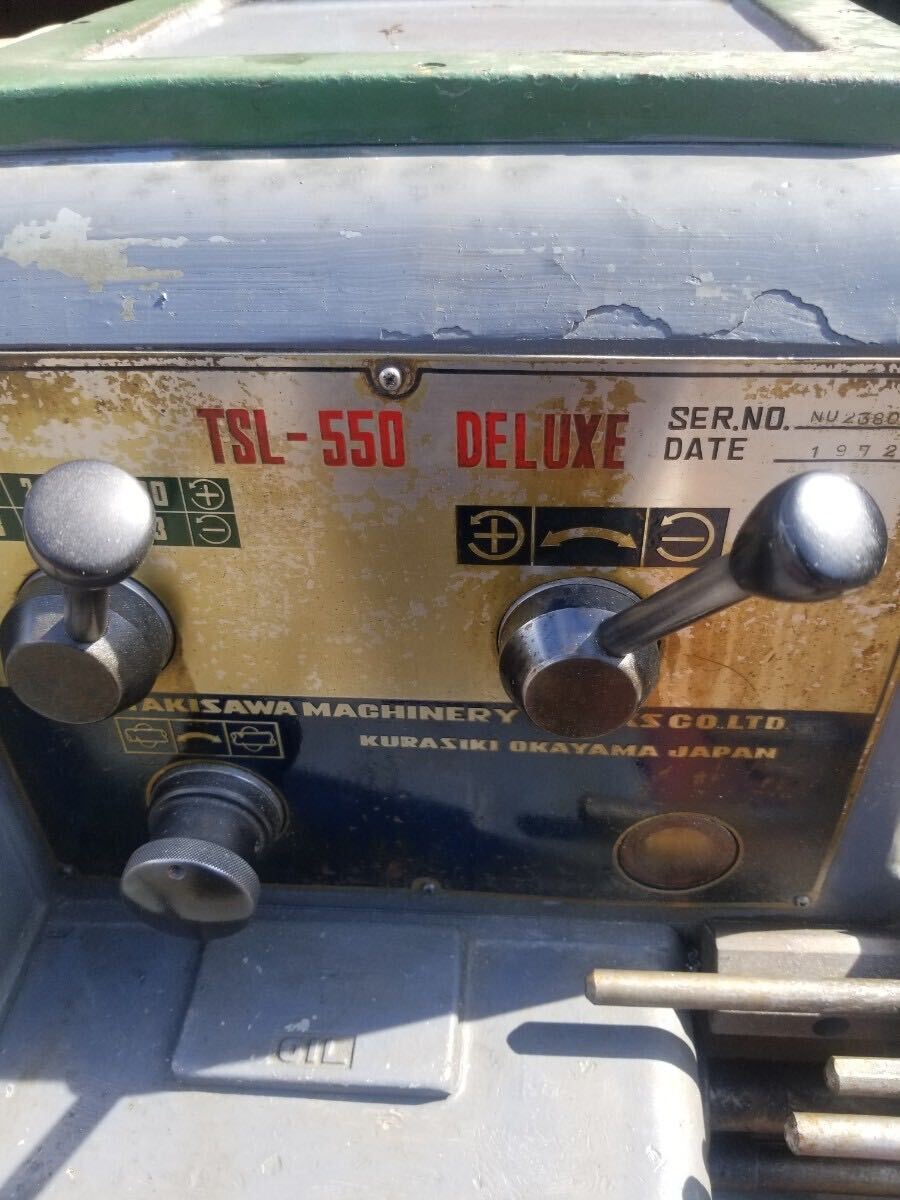 Yahoo!オークション - はu684 ジャンク品 汎用旋盤 滝沢 TAKIZAWA TSL-...