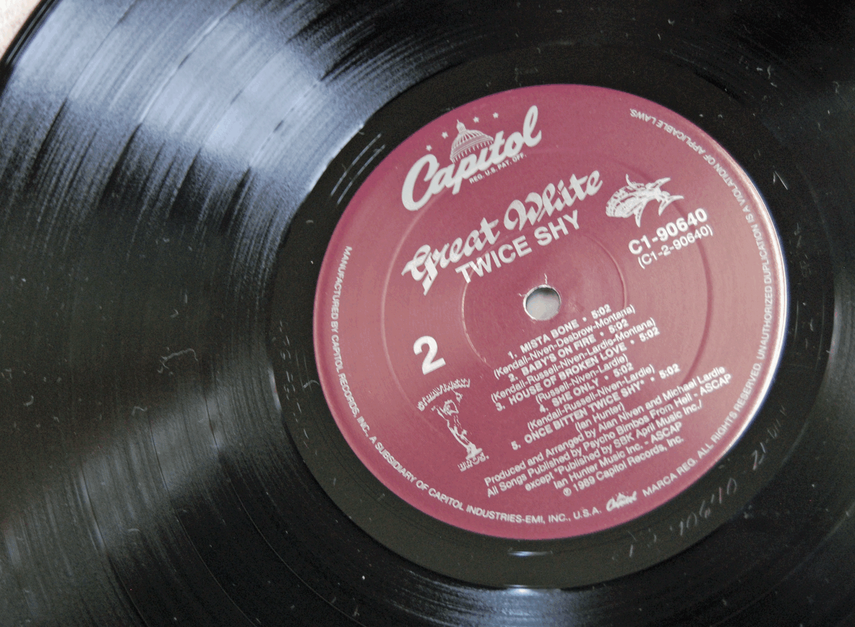 Yahoo!オークション - LP Great White/・・・TWICE SHY/CI-90640ー グ...