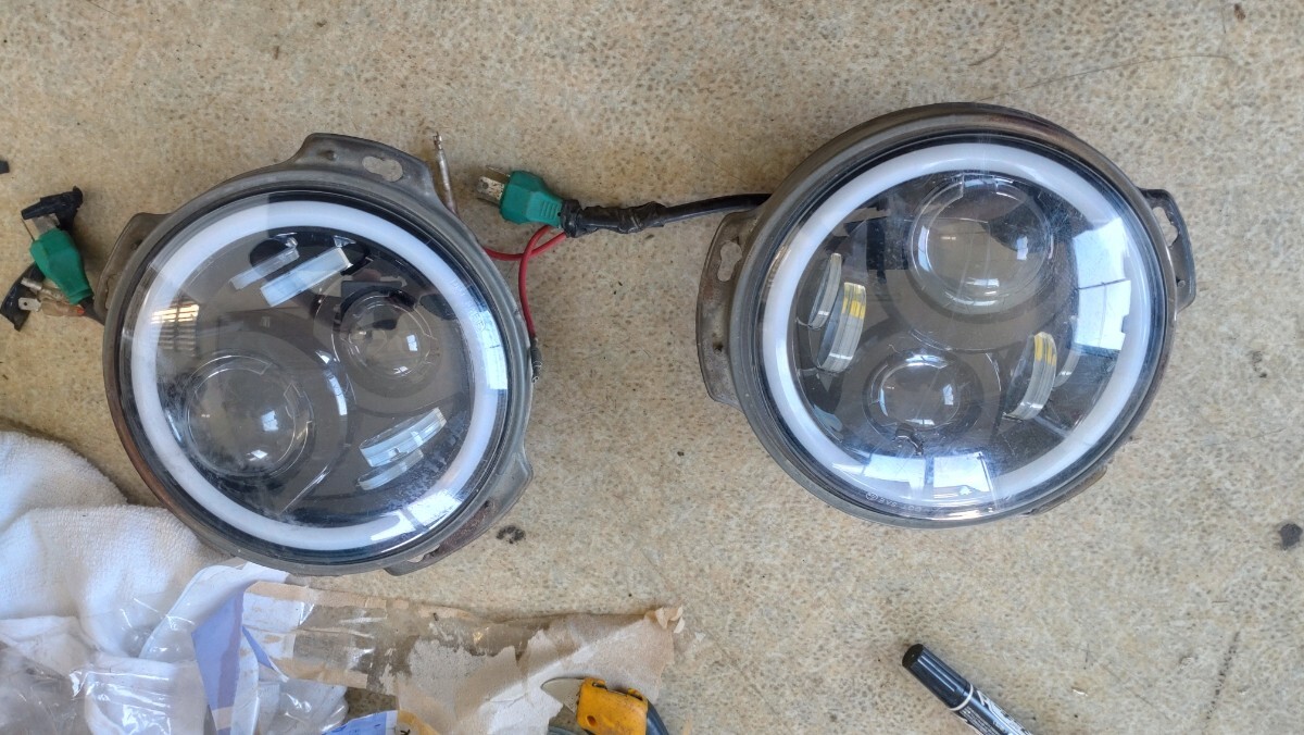 Yahoo!オークション - ja11 7インチ ledヘッドライト sj30 ja22