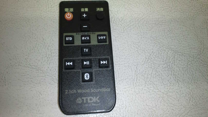 Yahoo!オークション - TDK 2.1ch wood SoundBar サウンドバー用 リモコ...