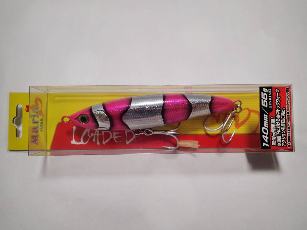 Maria マリア ローデッド S140 140mm 55g シンキング PKMH ピンククマノミ ホロ(トップウォーター)｜売買されたオークション情報、yahooの商品情報をアーカイブ公開 ...
