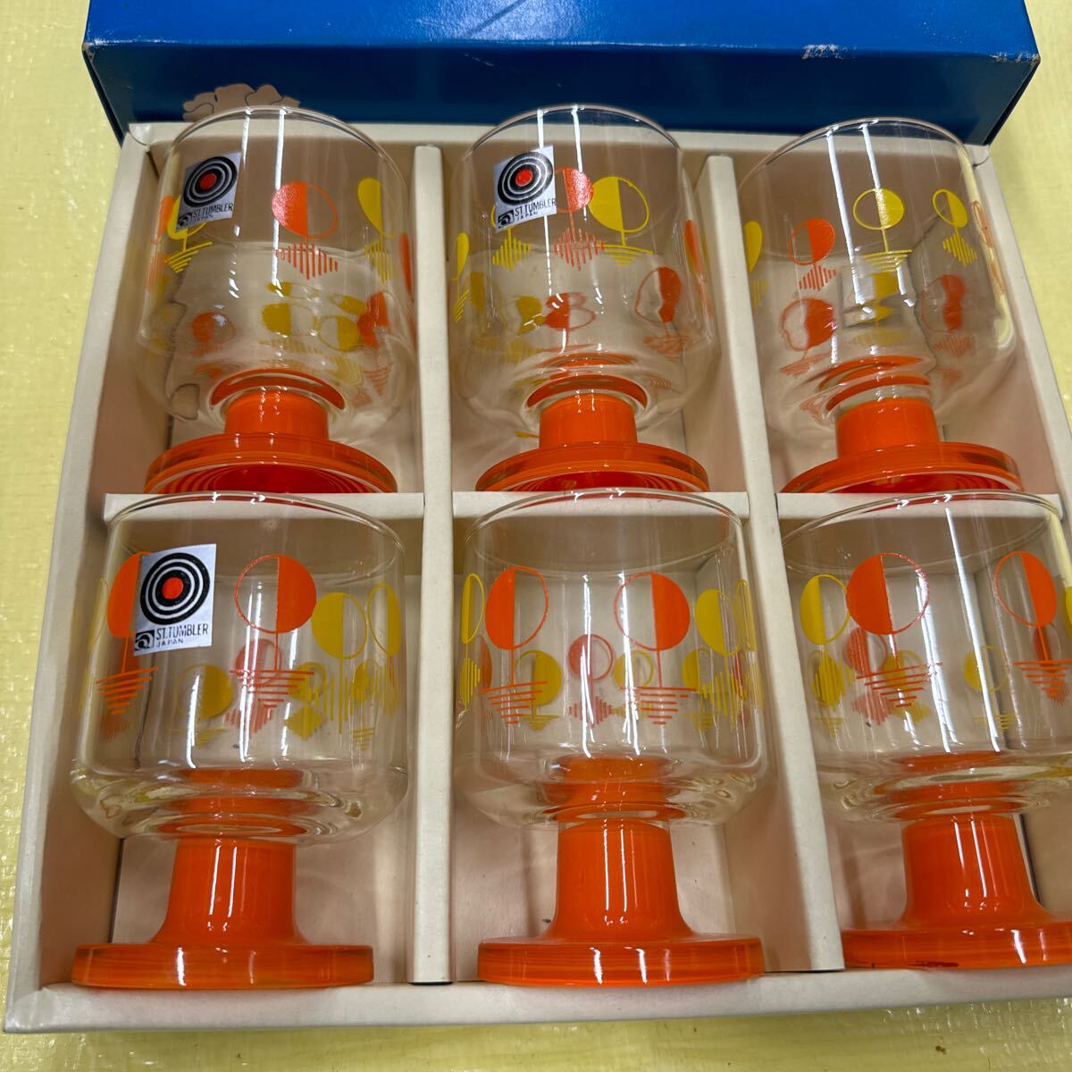 昭和レトロ グラス レトロポップ GLASS WARE SET ADERIA GLASS アデリアグラス オレンジ 吹屋(ガラス製)｜売買されたオークション情報、yahooの商品情報を ...