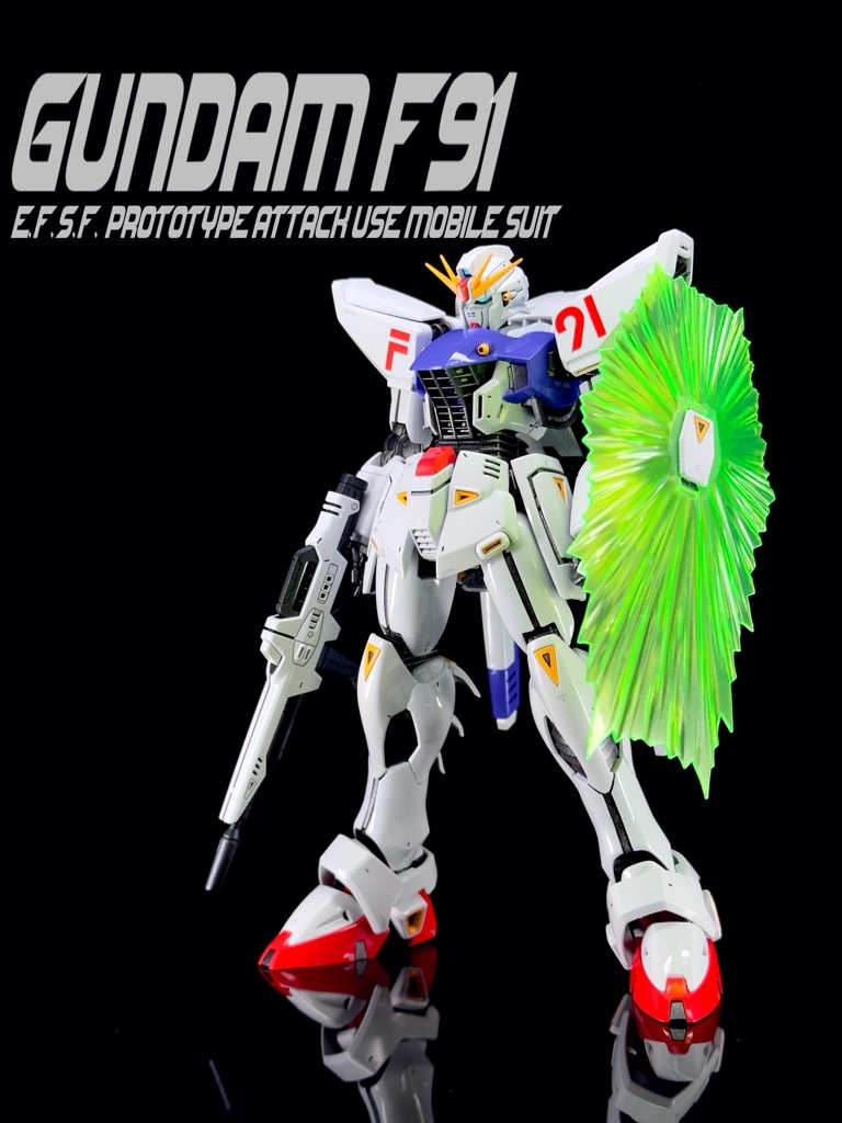 Yahoo!オークション - MG 1/100 ガンダムF91 Ver.2.0（全塗装完成品）