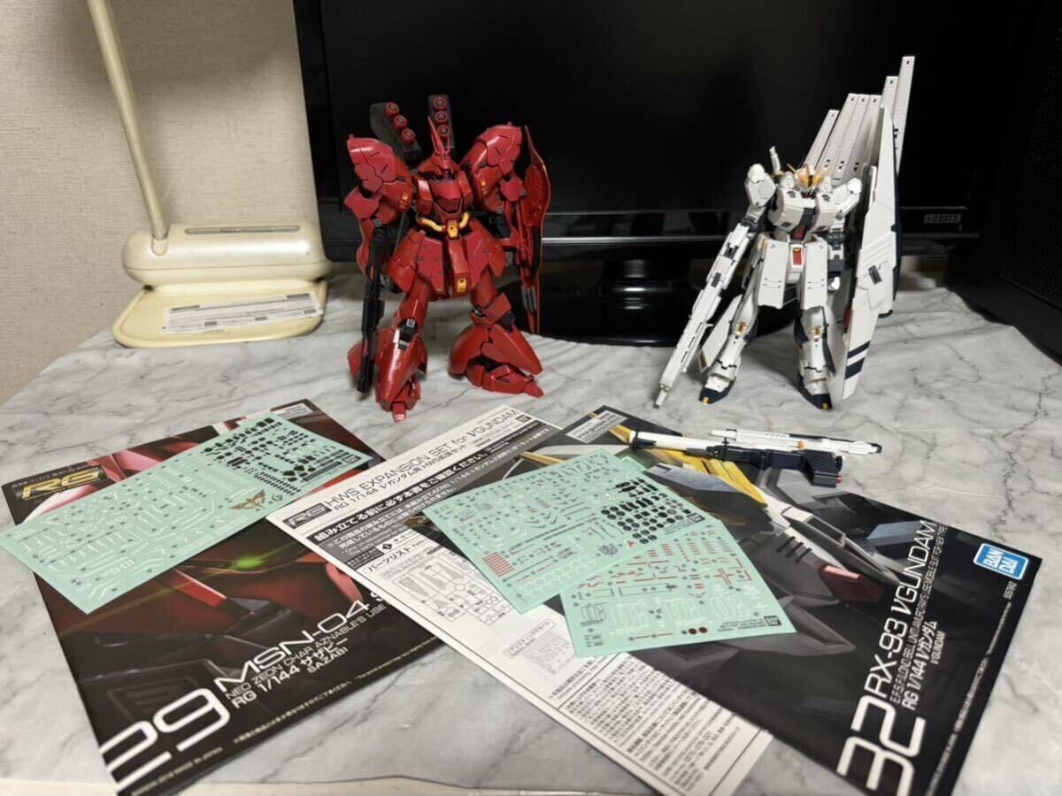 Yahoo!オークション - RG ニューガンダムHWS&RG サザビー完成品