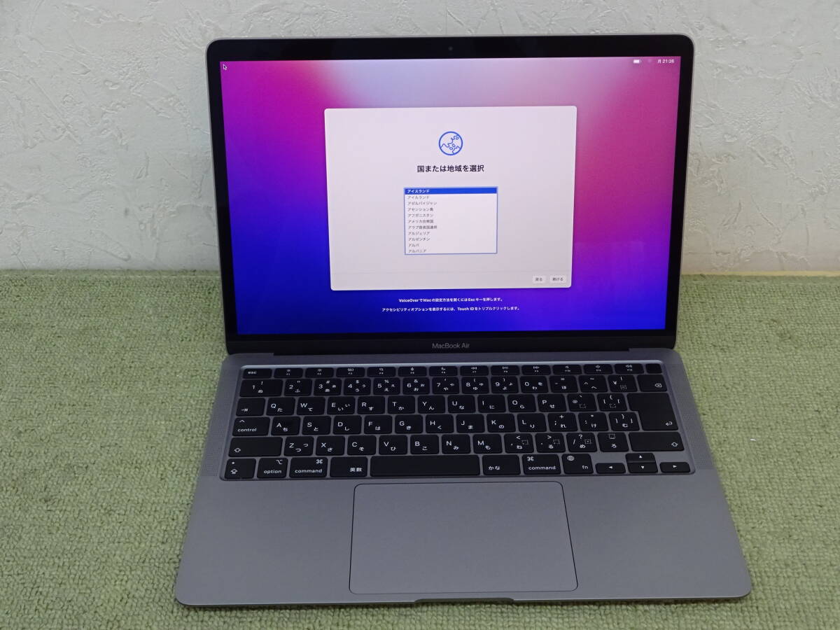 Yahoo!オークション - 162-P61) 中古 MacBook Air 13.6インチ M1・2020...