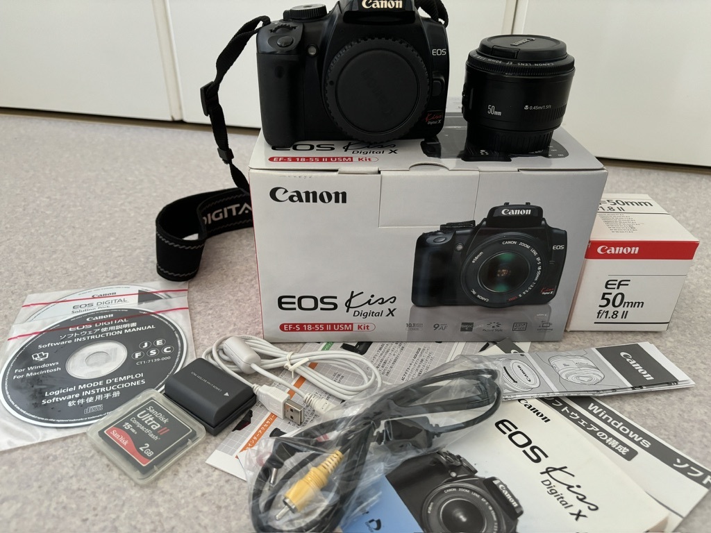 Yahoo!オークション - E210/キャノンEOS Kiss Digtal X レンズ50mm ...