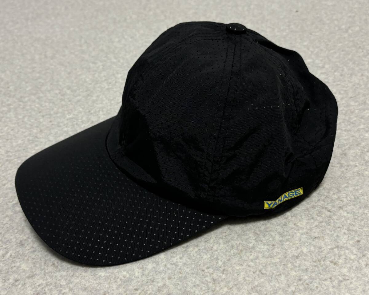Yahoo!オークション - E201/ ヤナセ 黒メッシュキャップ帽子 ノベルテ...