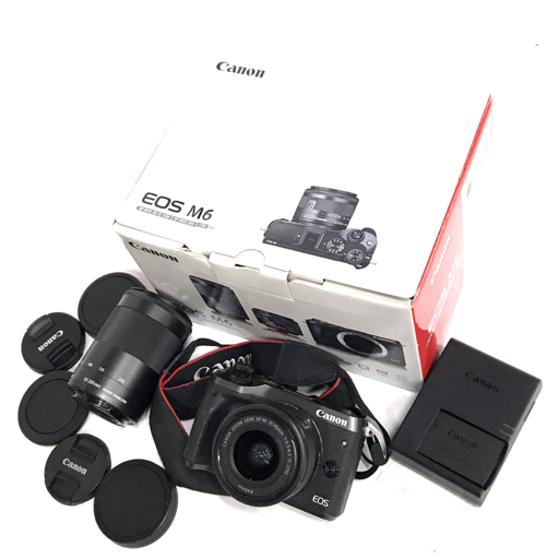 Yahoo!オークション - 1円 Canon EOS M6 EF-M 15-45mm 1 3.5-6.3 IS ST...