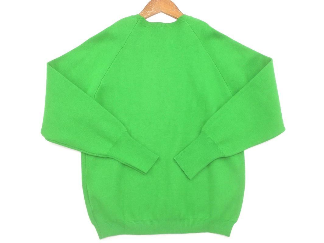 Yahoo!オークション - urs ユアーズ Uネック ニット セーター sizeS/緑...