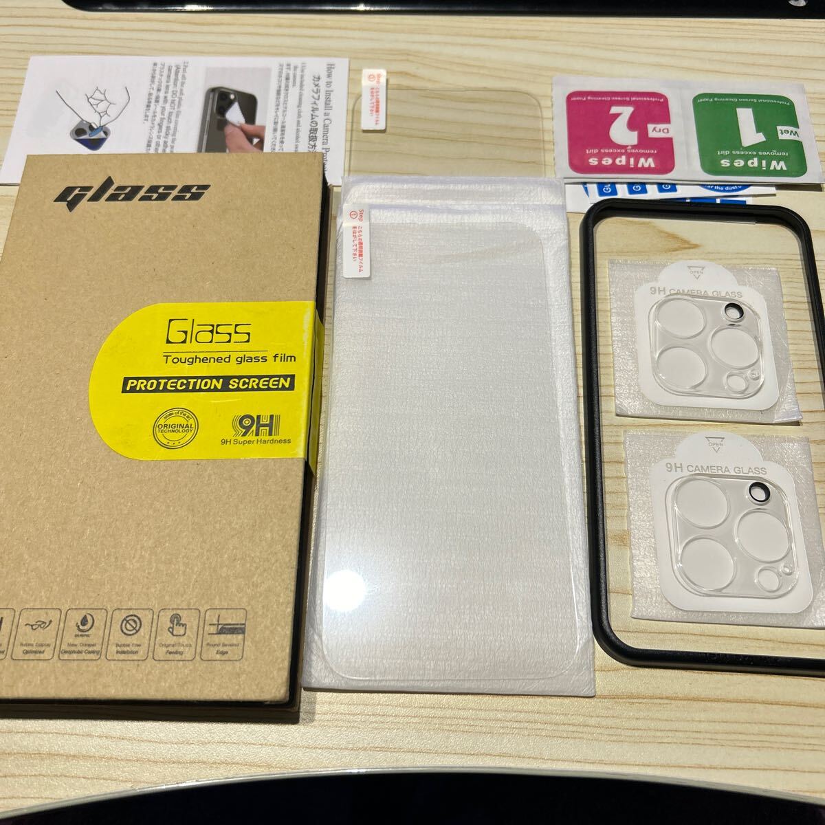 Yahoo!オークション - e356 2枚液晶フィルム+2枚レンズフィルム+ガイド...