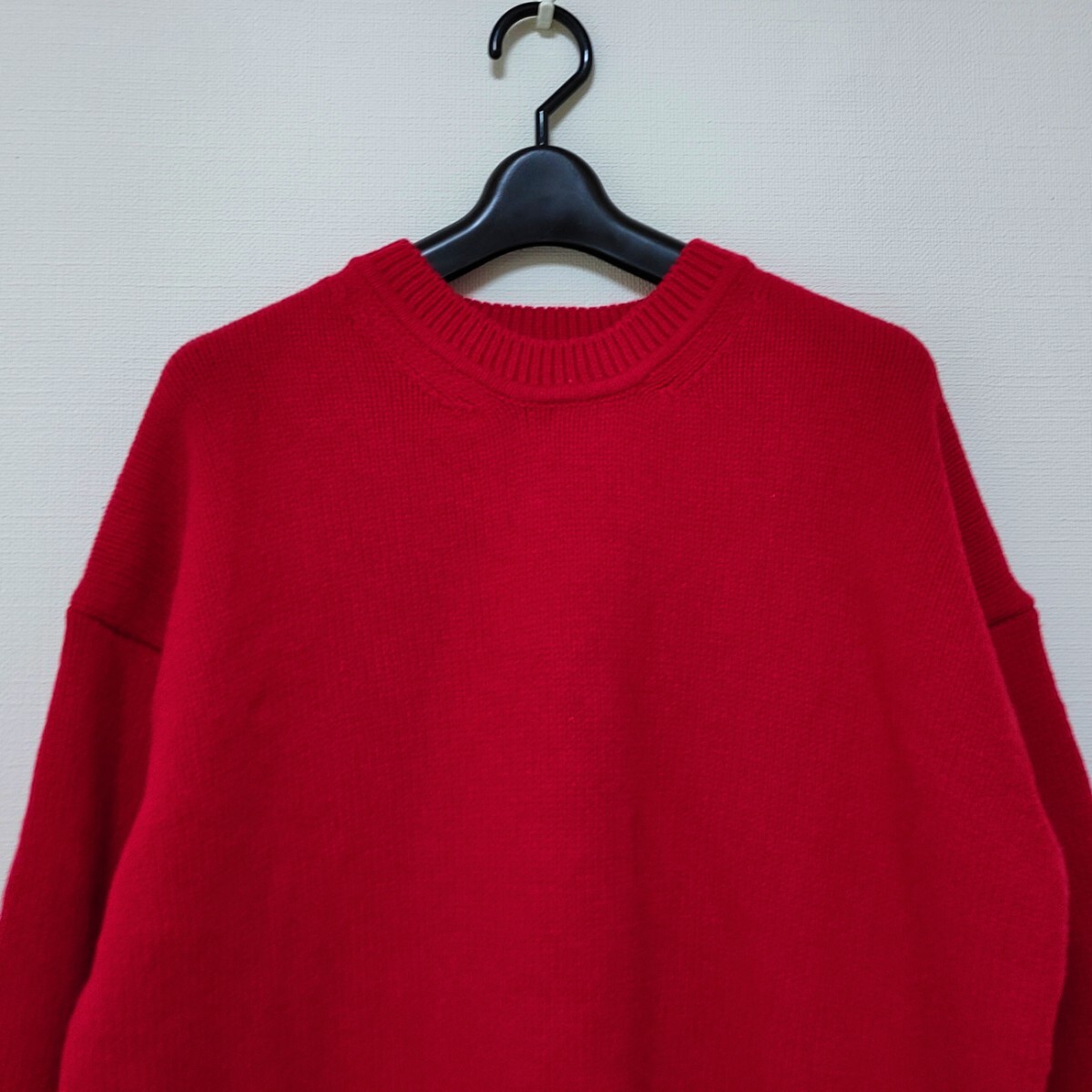 未使用 ザラZARA ウールセーター メンズニット 赤 トップス 未使用 ザラZARA ウールセーター メンズニット 赤 トップス
