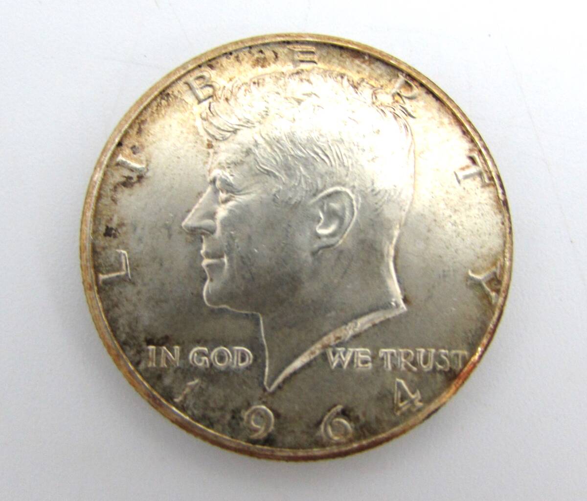 日本代購代標第一品牌【樂淘letao】－1964年 アメリカ ヴィンテージ コイン J.F.ケネディ ハーフダラー 50セント 銀貨 硬貨 貨幣 外国銭 T11