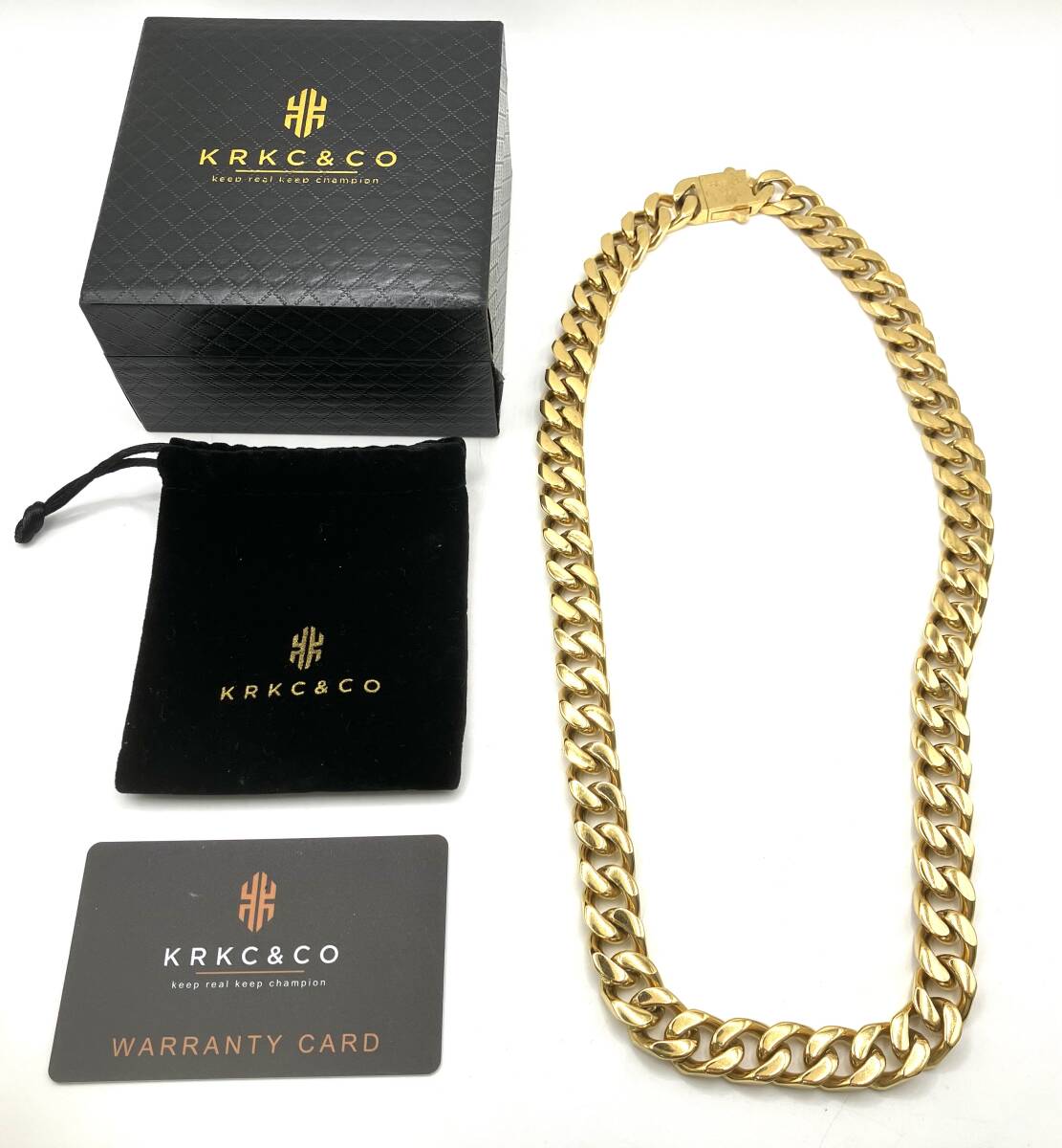 Yahoo!オークション - 【9503】KRKC&CO ネックレス メンズ ゴールド系 ...