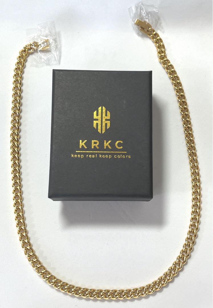 Yahoo!オークション - KRKC ネックレス ゴールド 50cm 50g シンプル メ...
