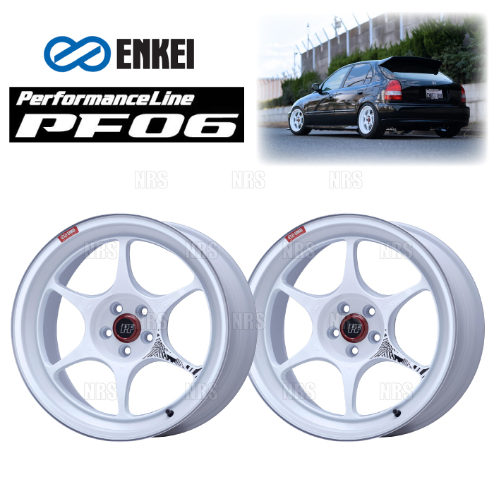 ENKEI エンケイ PF06 M/W マシニングホワイト/リアフェイス 10.0J x 18インチ +25 PCD114.3 5穴 2本セット PF06-E023-MWH-2S(5穴)｜売買 ...