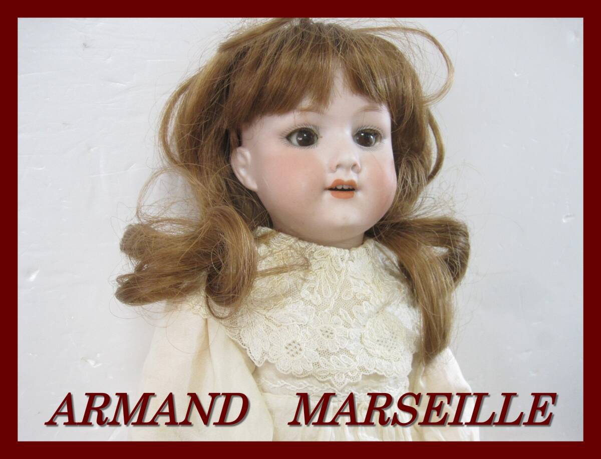 Yahoo!オークション - ARMAND MARSEILLE 女の子 古いビスクドール 全...
