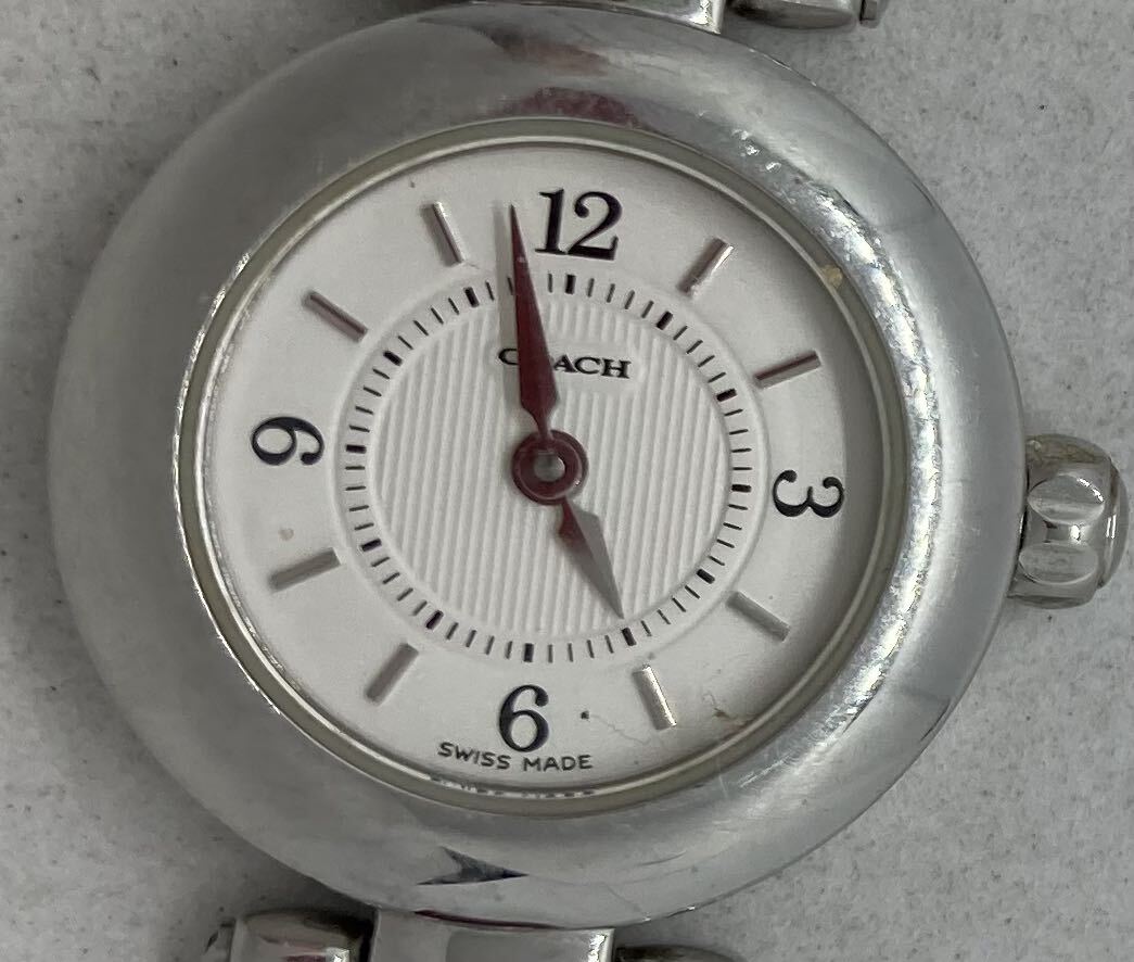 Yahoo!オークション - 463-0101 COACH コーチ 腕時計 W024 革ベルト レ...