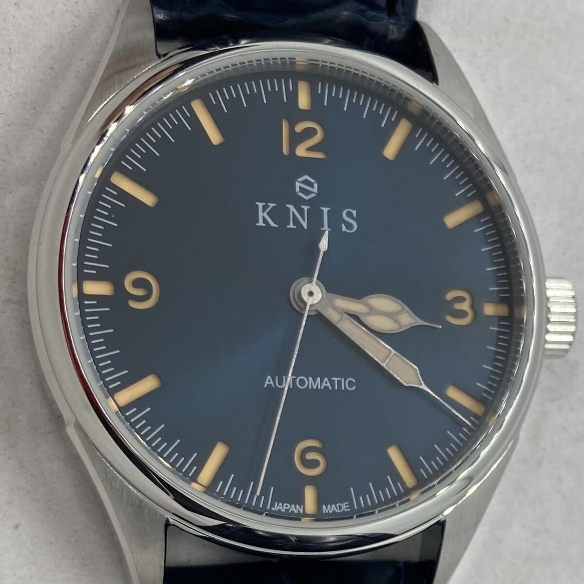 Yahoo!オークション - 443-0212 KNIS 腕時計 KN002 自動巻き 革ベルト ...