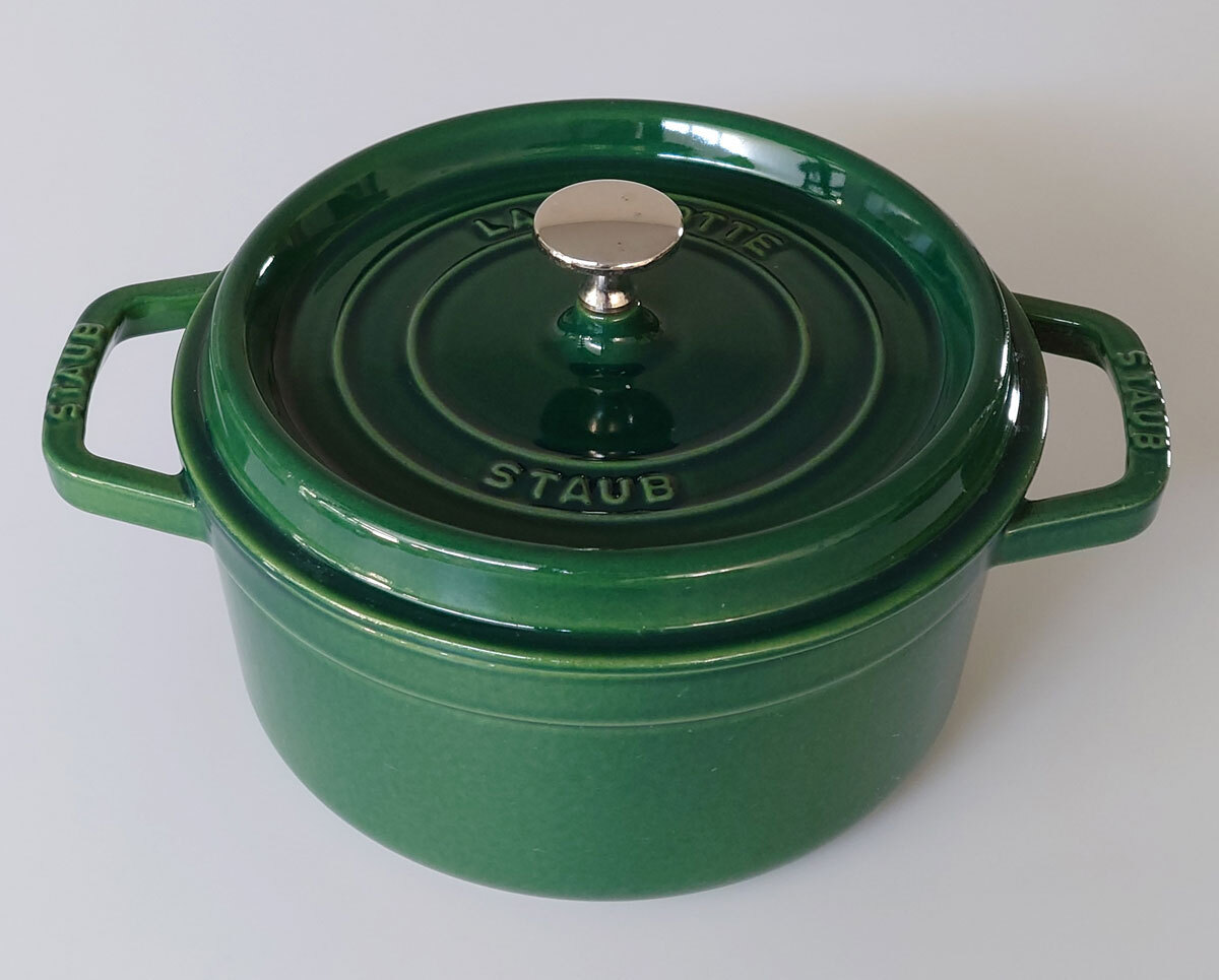 Yahoo!オークション - STAUB cocotte ラウンド22 バジルグリーン スト...