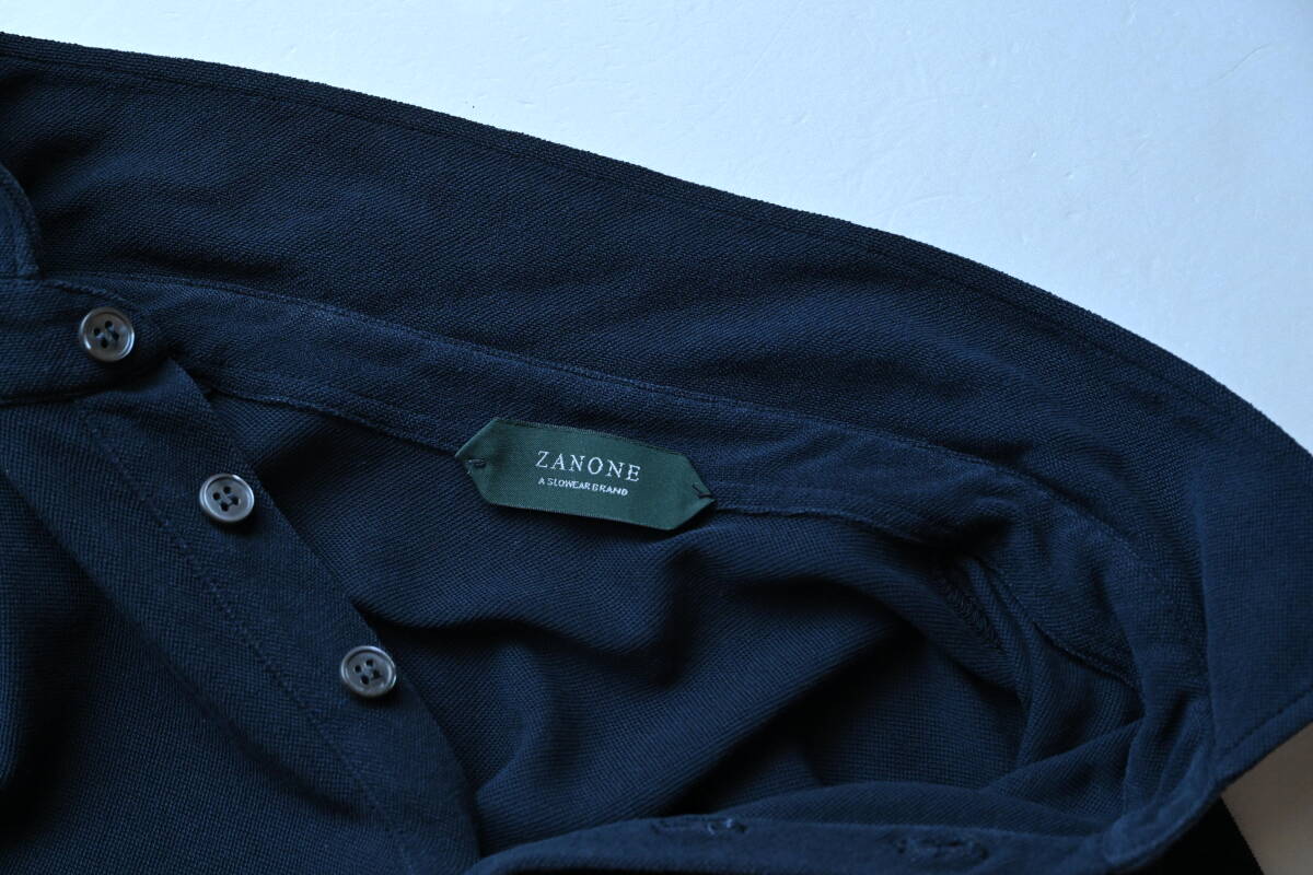 Yahoo!オークション - ZANONE ザノーネ ポロシャツ ネイビー 48