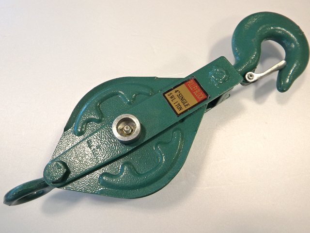 Yahoo!オークション - HHH 強力型滑車 1t用 スリングベルト2m付き