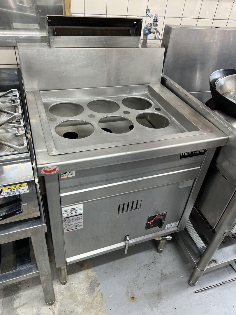 Yahoo!オークション - マルゼンMRK-066B ゆで麺機 LPガス6テボW600×D5...