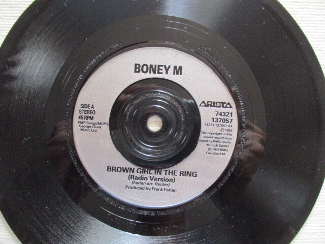 Yahoo!オークション - BONEY M. 7 BROWN GIRL IN THE RING RMX UK 7イ...
