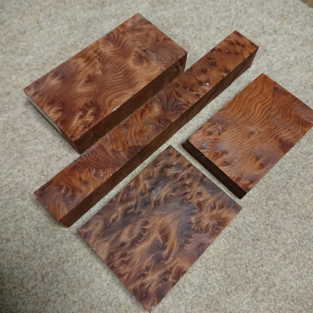 銘木レッドウッド瘤バーズアイ極美杢極縮み杢ブロック4丁口 412g(杉)｜売買されたオークション情報、yahooの商品情報をアーカイブ公開 - オークファン（aucfan.com）