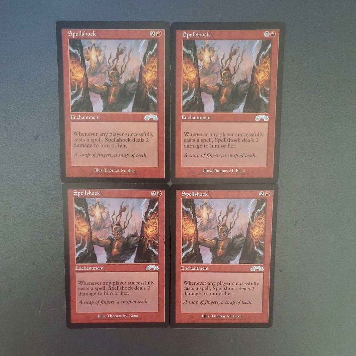 Yahoo!オークション - MTG 呪文ショック EXO 英語 4枚セット