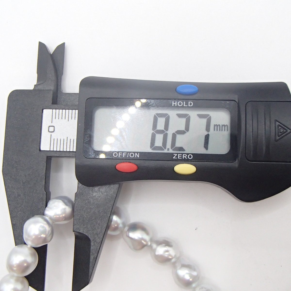 Yahoo!オークション - パール ネックレス /K14WG 約42.9g 丸玉82.7㎜/...