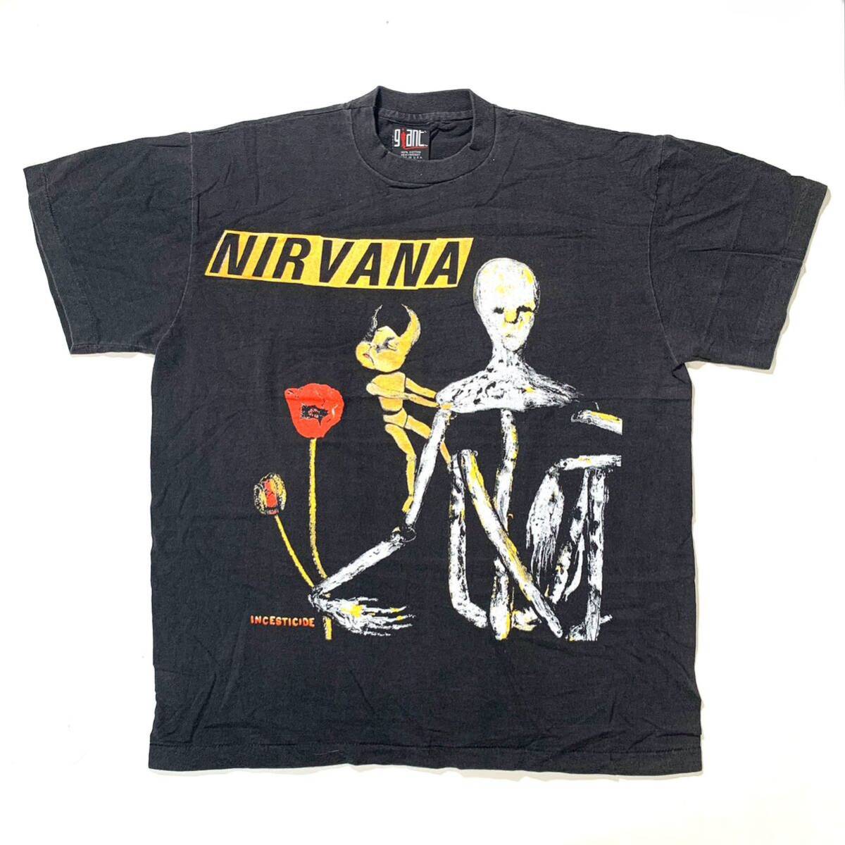 Yahoo!オークション - 10181 ニルヴァーナ T シャツ ロックTシャツ 半...