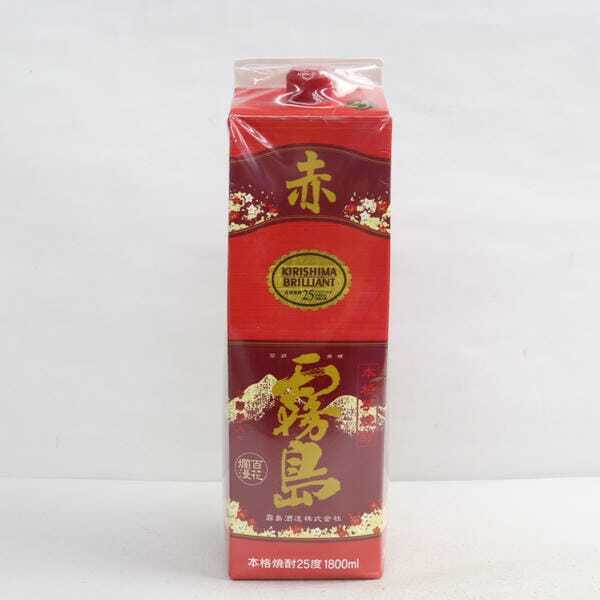 Yahoo!オークション - 赤霧島 本格芋焼酎 紙パック 25度 1800ml D24H04...