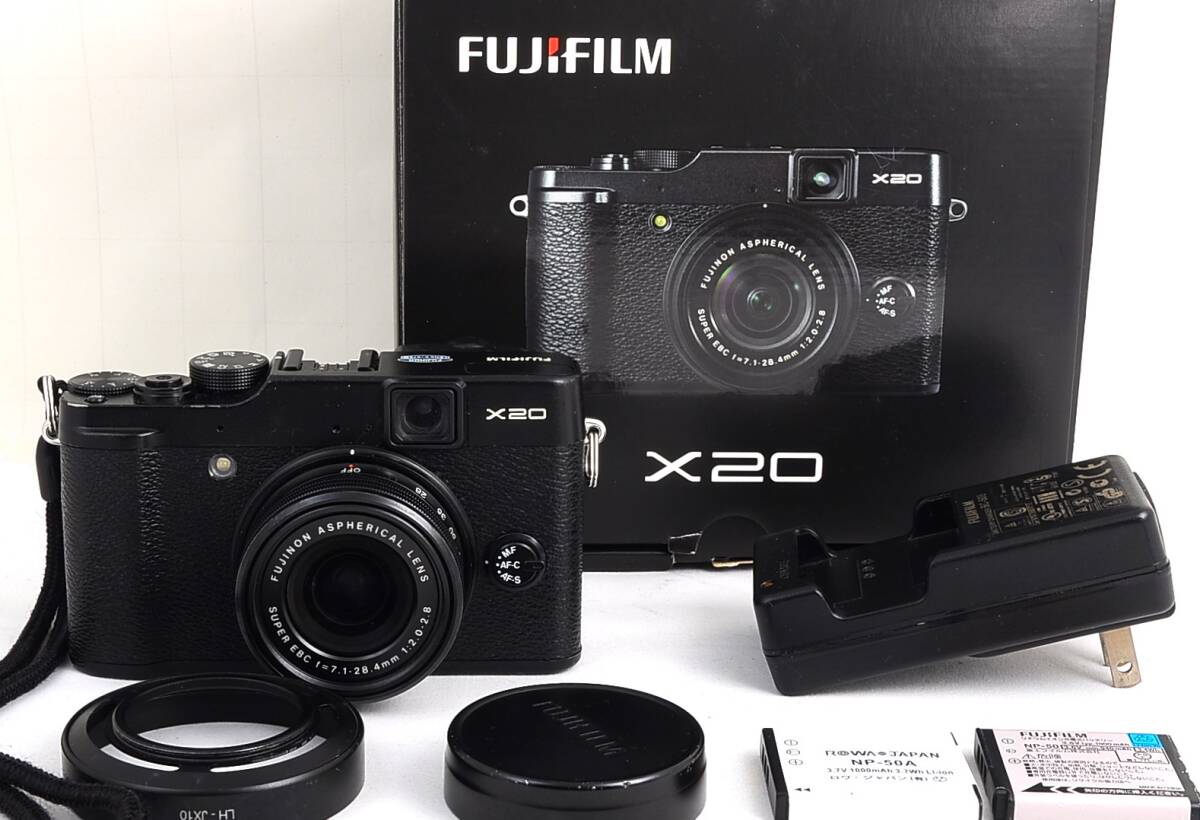 Yahoo!オークション - FUJIFILM X20 動作OK フジフィルム 箱付き バッ...