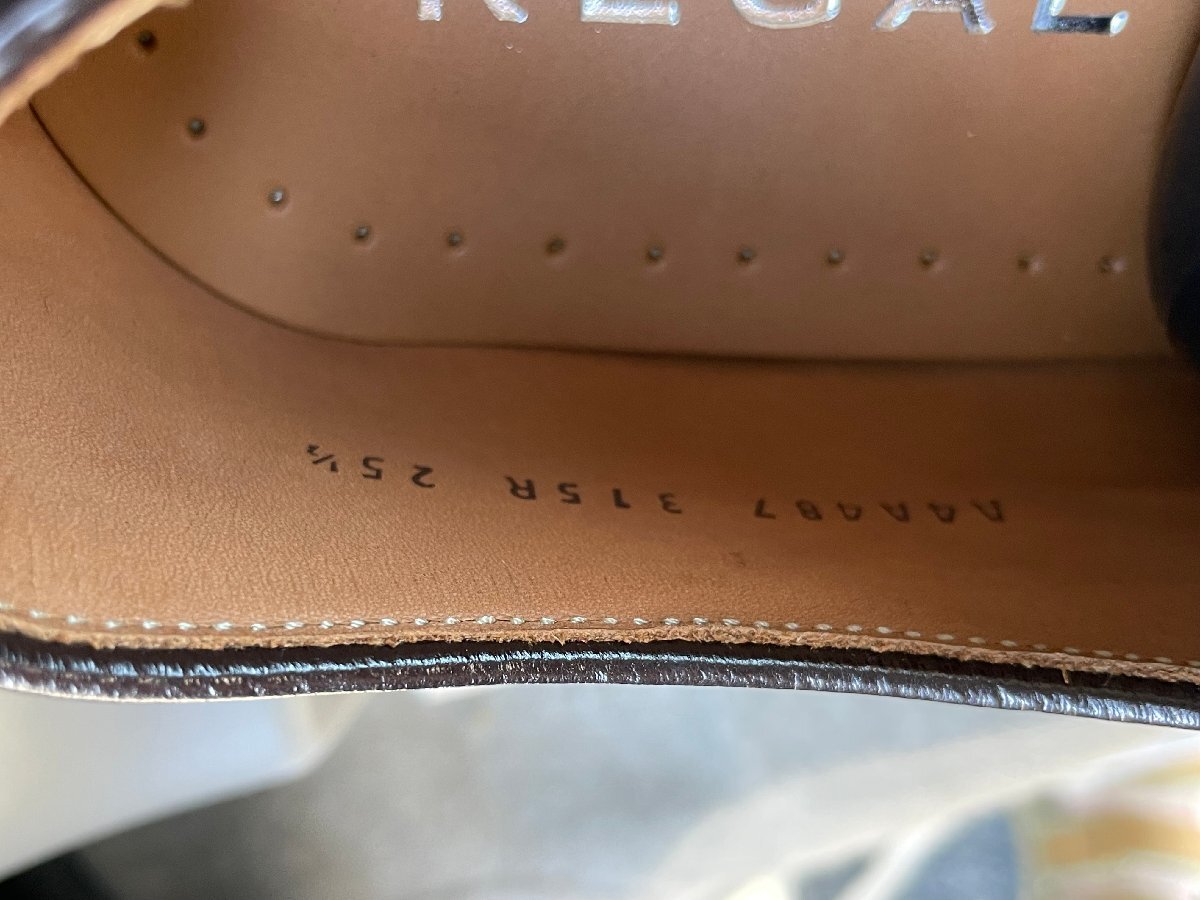 Yahoo!オークション - リーガル 315R キャップトゥ 靴 ブラウン 25.5㎝...