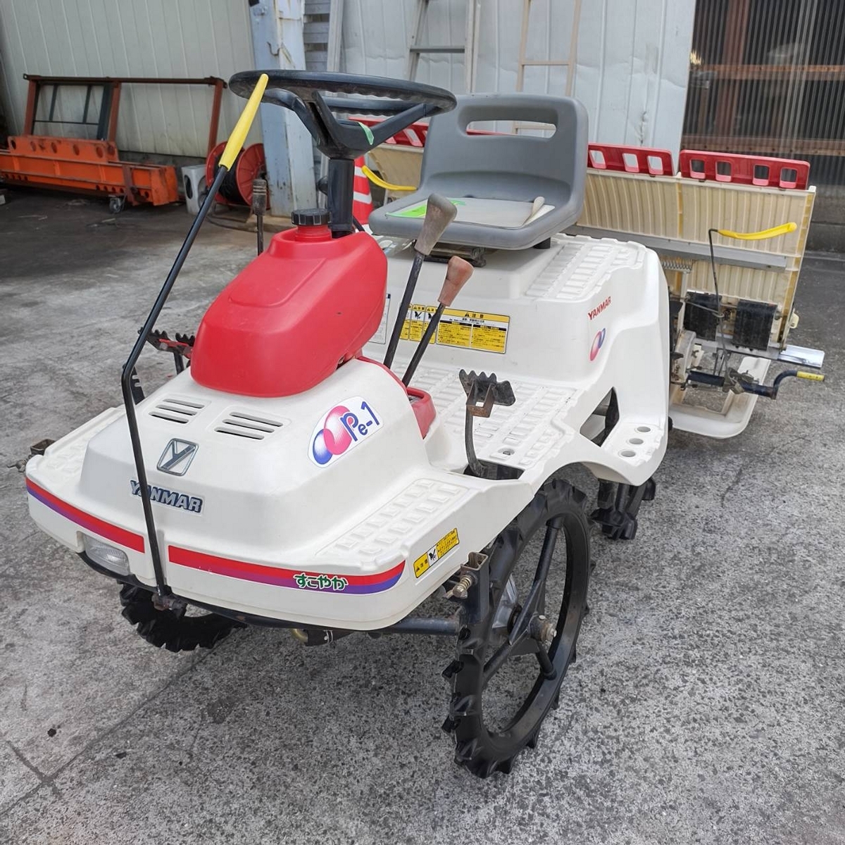 Yahoo!オークション - 【引取限定】佐賀県 ヤンマー 田植機 Pe-1 4条植...