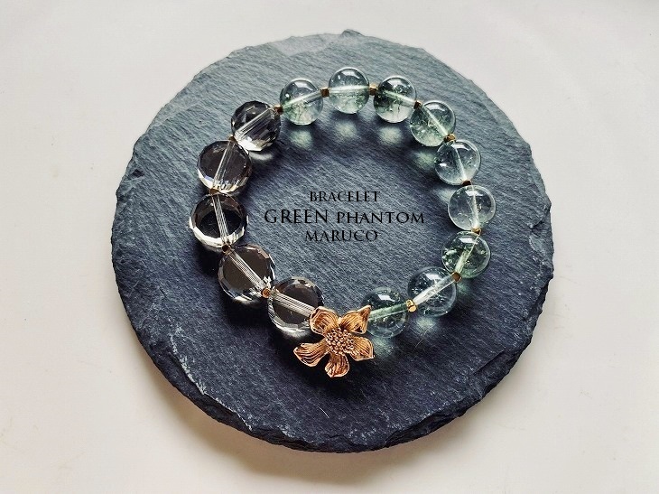 MARUCO BL410-04グリーンファントムクォーツ＋FLOWER ASYMMETRY 16-17㎝ 天然石ブレスレット(ネックレス、ペンダント、チョーカー)｜売買されたオークション情報 ...