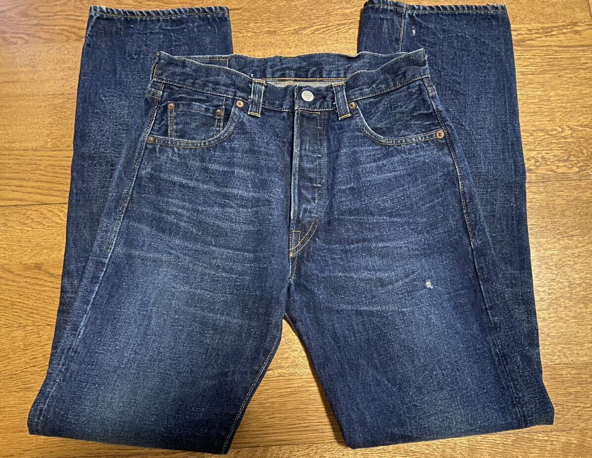 Yahoo!オークション - LVC Levi's 47501 USA製 ユーズド加工 47年モデ...